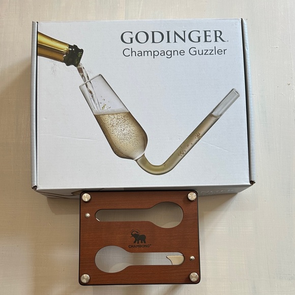 Godinger | Dining | Godinger Champagne Guzzler With Clear Glass Tube ...